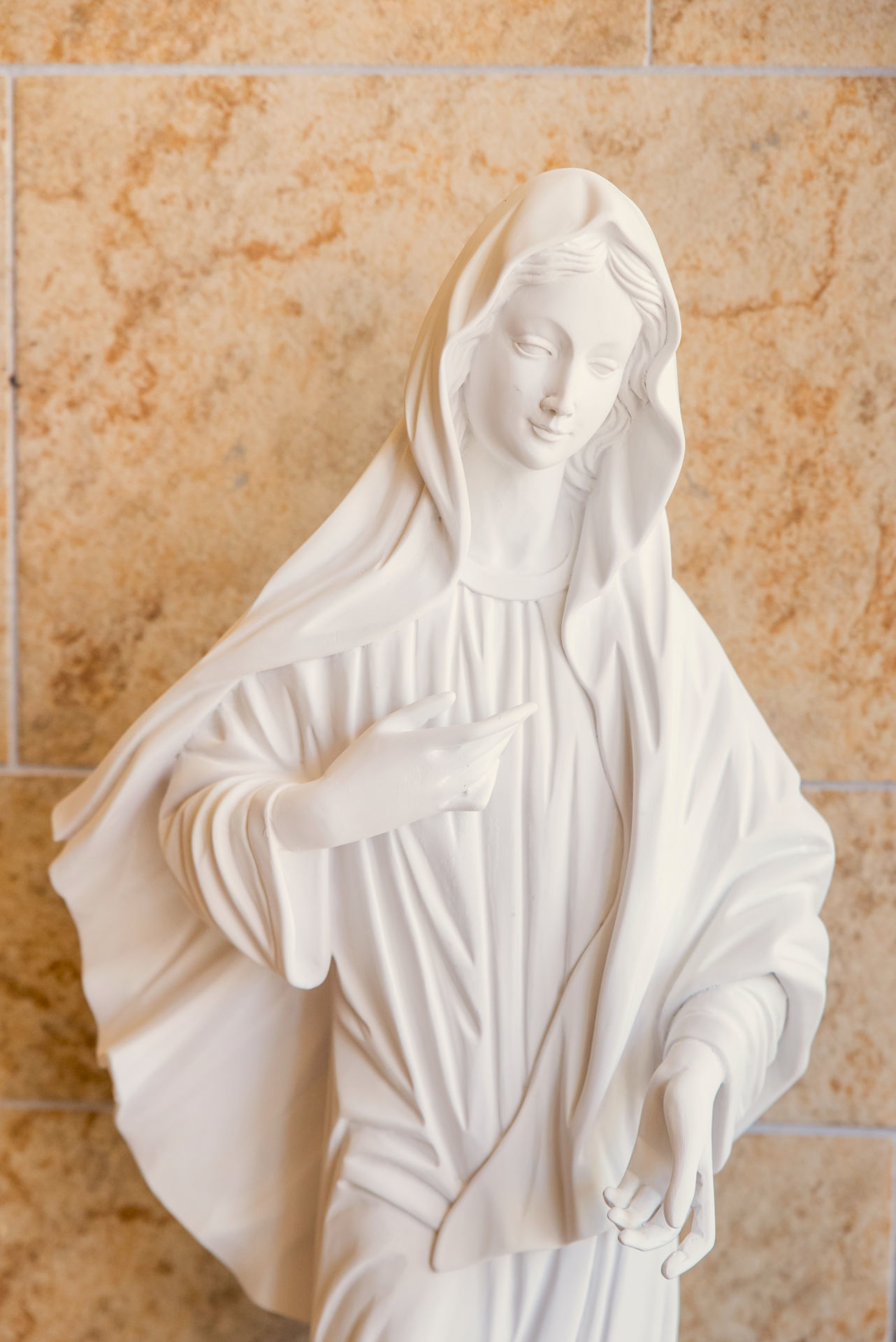 Our Lady white statue for interiors and outdoor (90cm) | Official ...