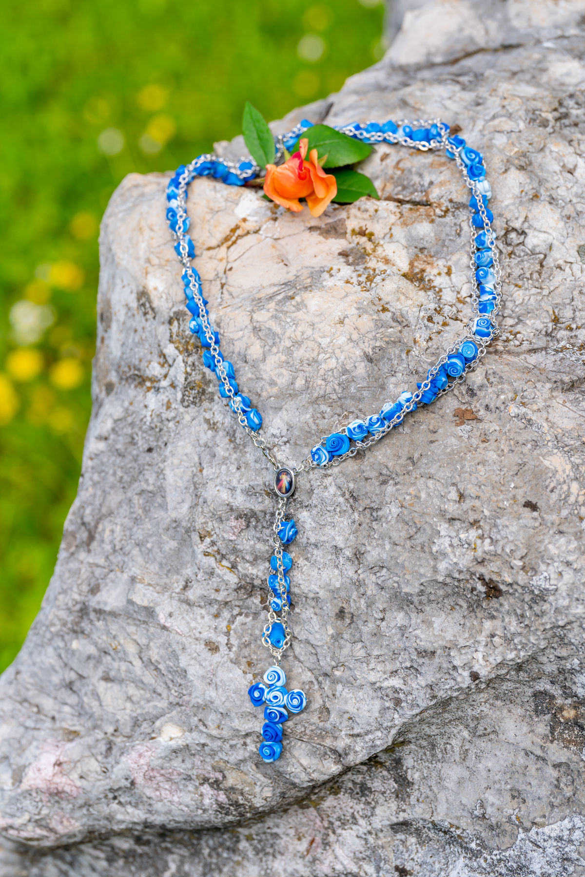 Handmade Rose Rosary | Official Parish Medjugorje Webshop